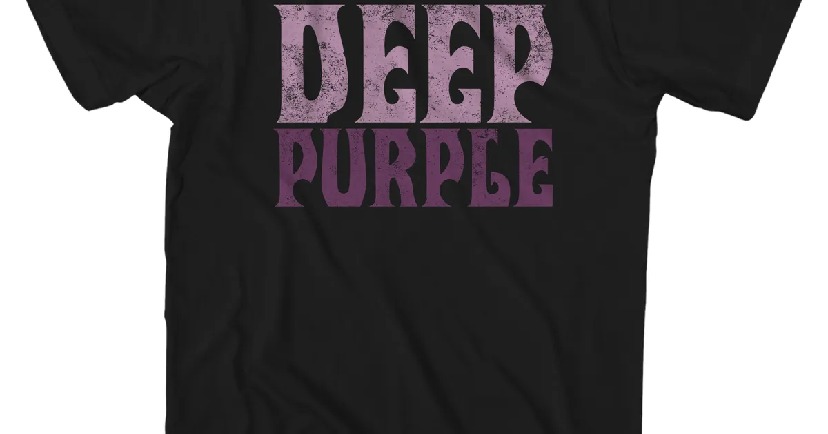 Deep Purple T-Shirt | Distressed Official Logo Deep Purple Shirt