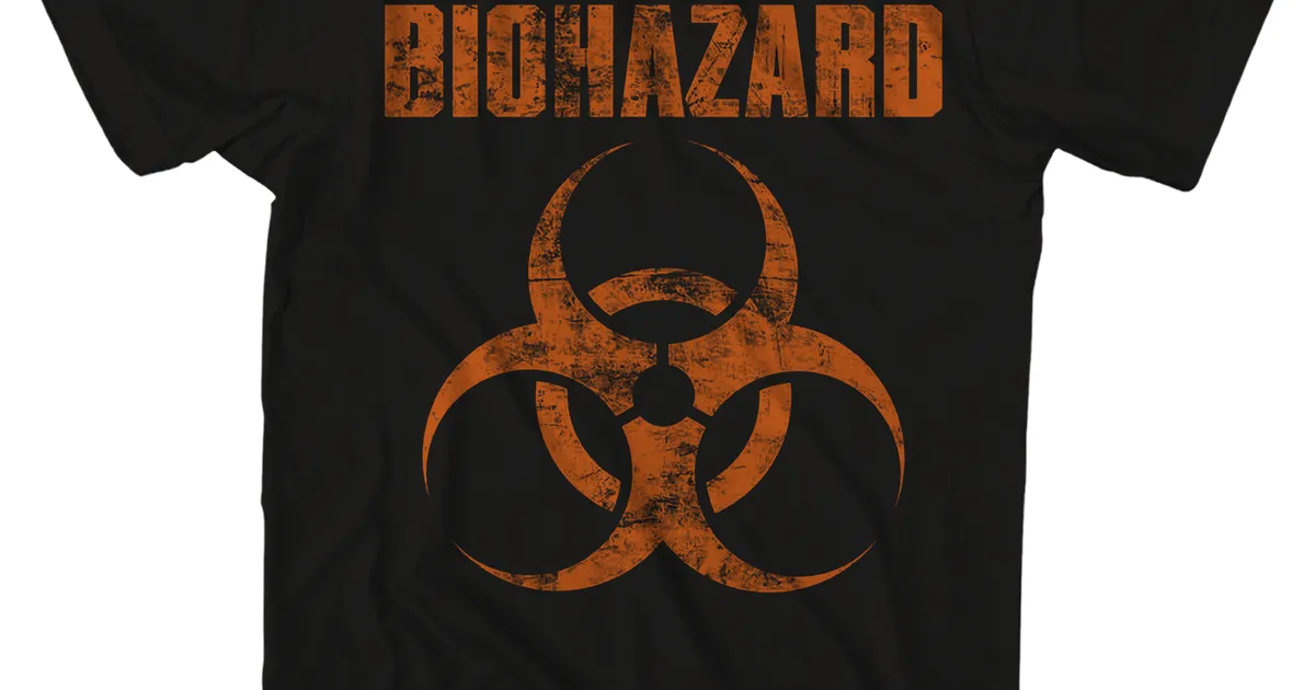 Biohazard T-Shirt | Distressed Logo Biohazard Shirt