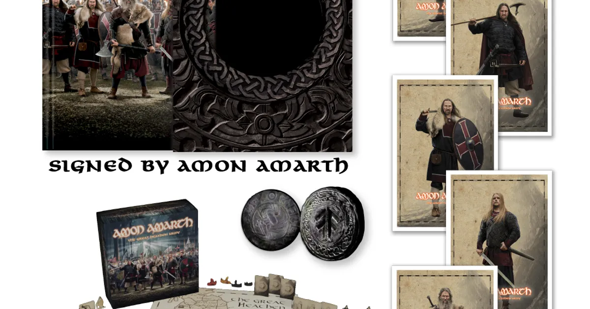Amon Amarth: THE GREAT HEATHEN ARMY - SIGNED Platinum Bundle