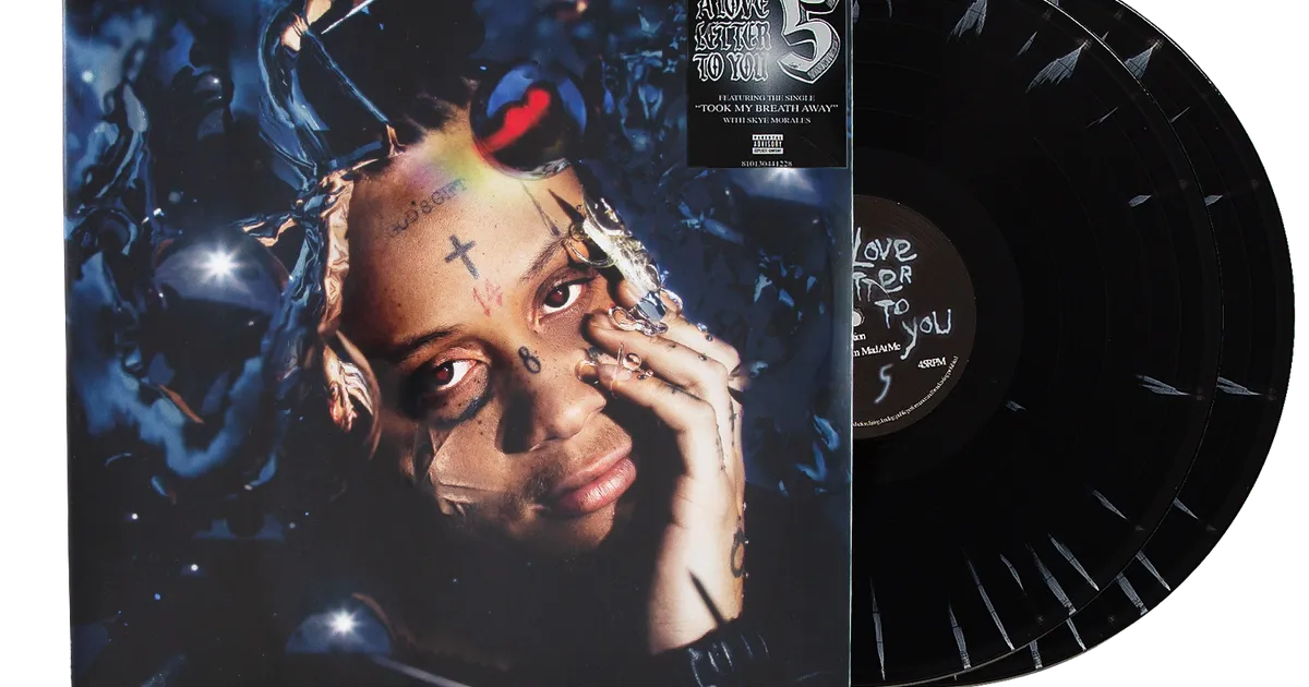 Trippie Redd ALLTY5 LIMITED EDITION VINYL BLACK w WHITE SPLATTER