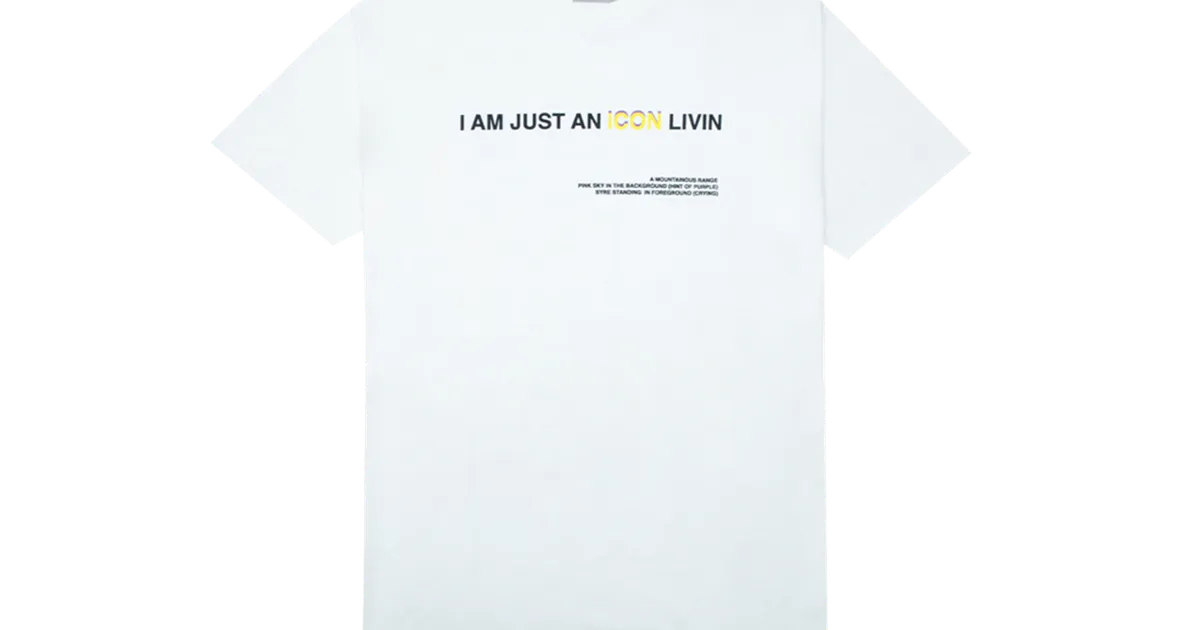 Jaden Smith SYRE ICON T-SHIRT, WHITE