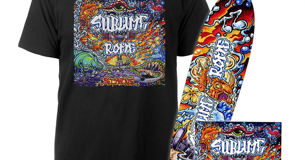 Sublime With Rome Sirens CD, Hand Signed Longboard Deck & Tee - Limited ...