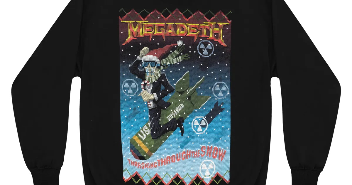 Megadeth Thrashing Through the SnowCrew Sweater