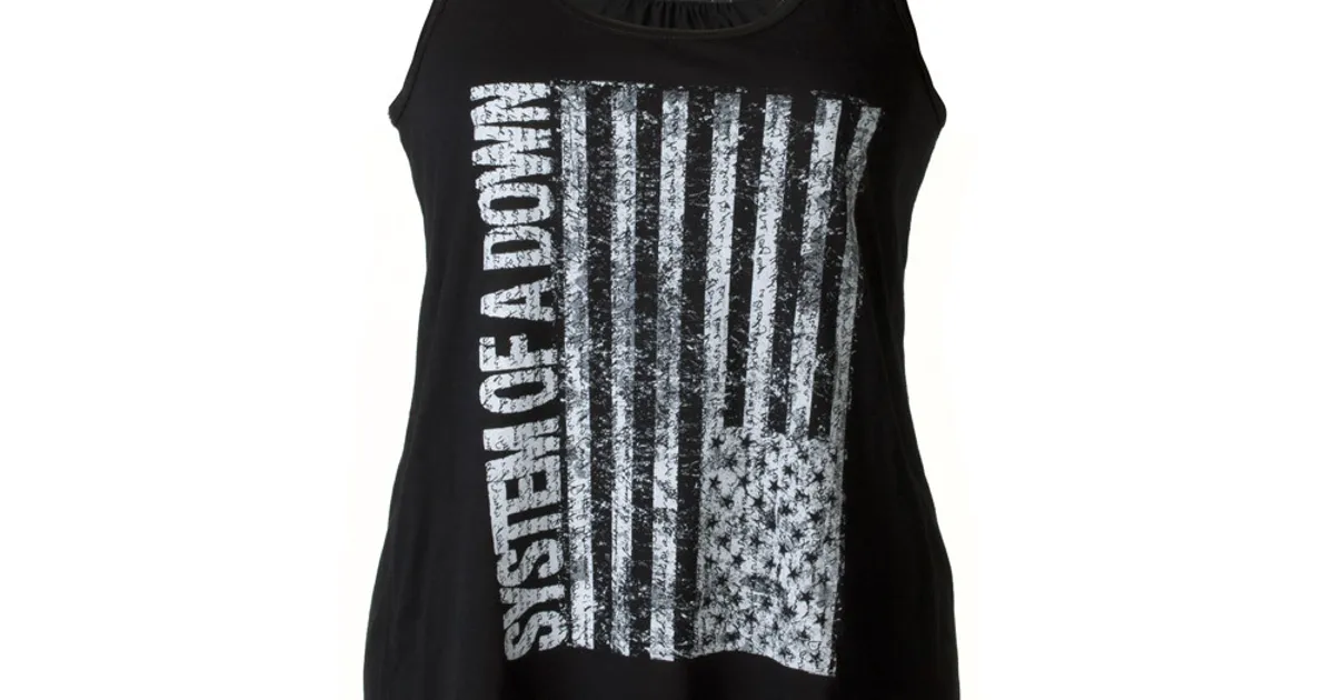 System Of A Down SOAD Sideways Flag Ladies Tank