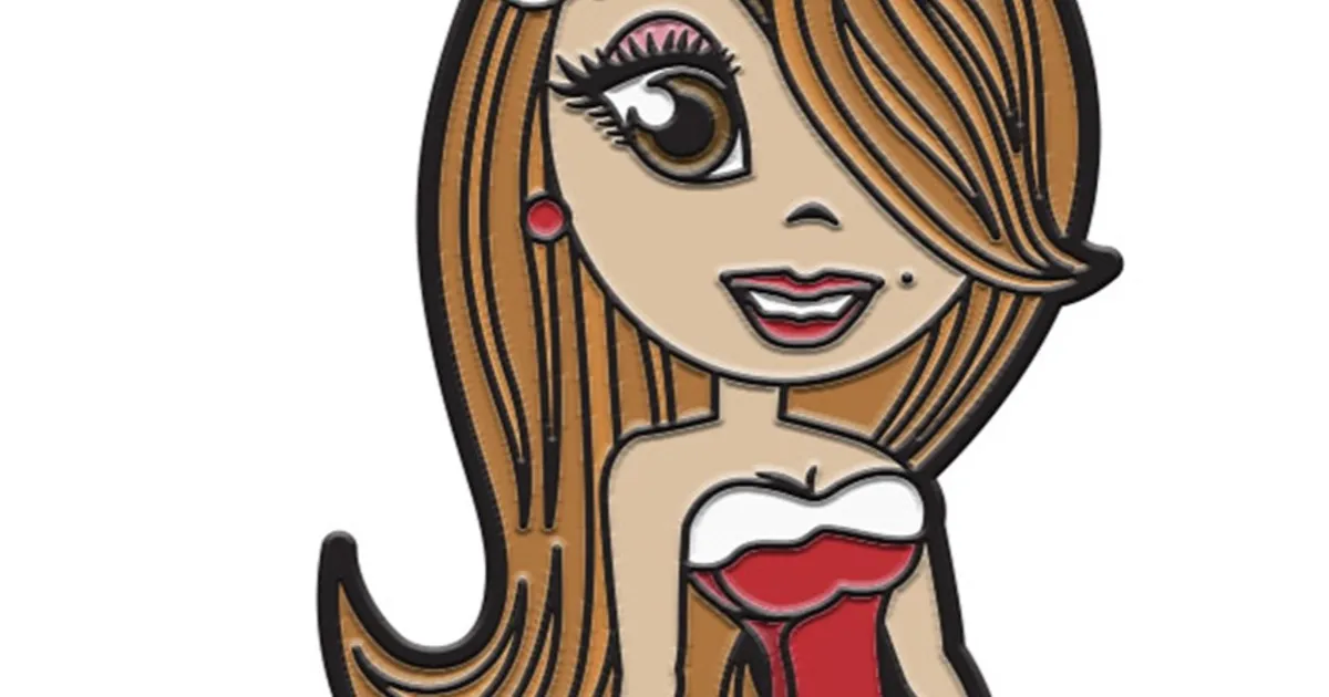 Mariah Carey MC Cartoon Enamel Pin