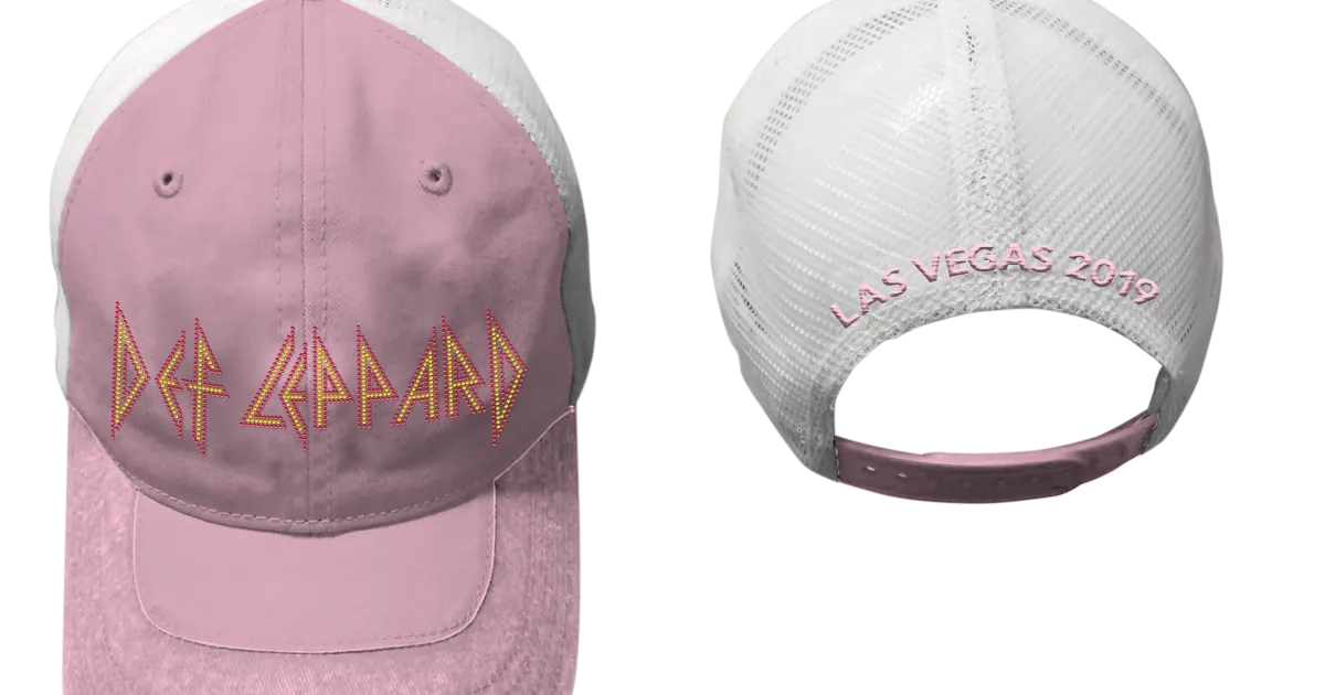 Def Leppard Las Vegas 2019 Ornate Black Hat
