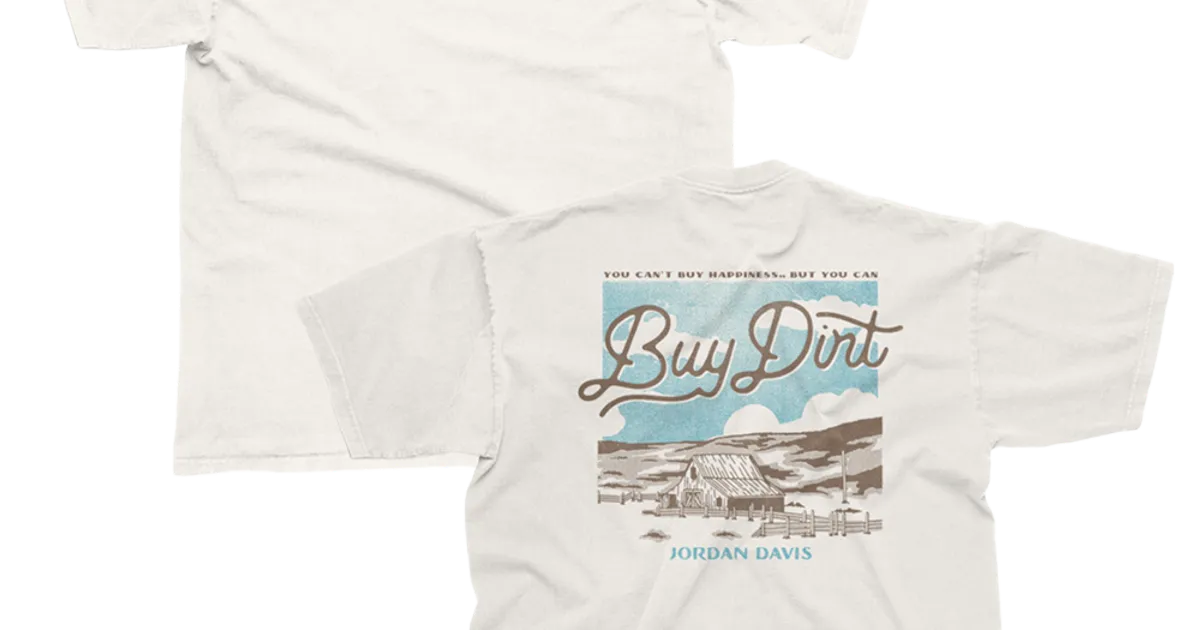 Jordan Davis Ivory Buy Dirt Scenic Tee