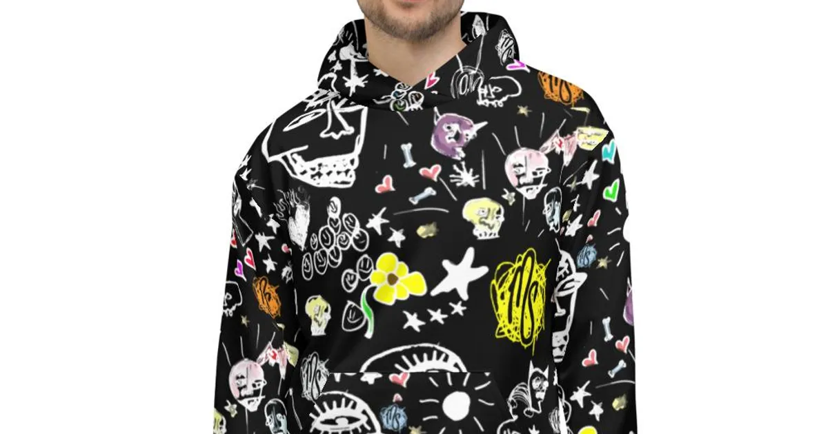 MOD SUN Art All Over Black Hoodie