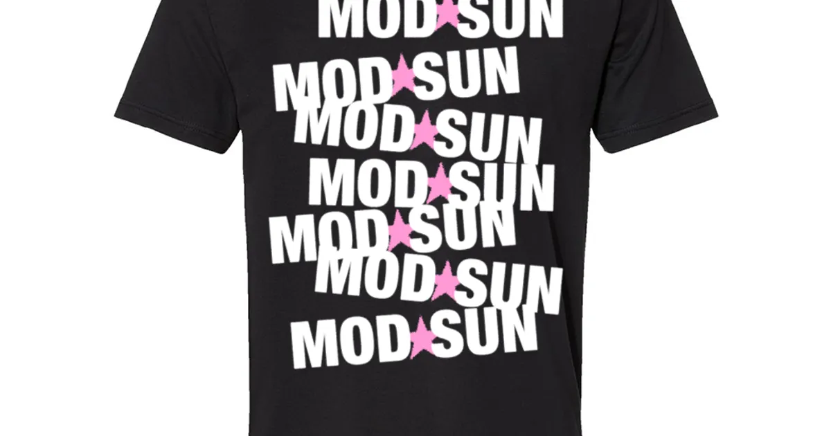 MOD SUN Stacked Star Logo Black Tee