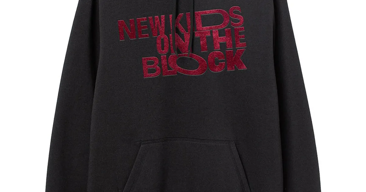 New Kids On The Block Skewed Classic Logo Hoodie