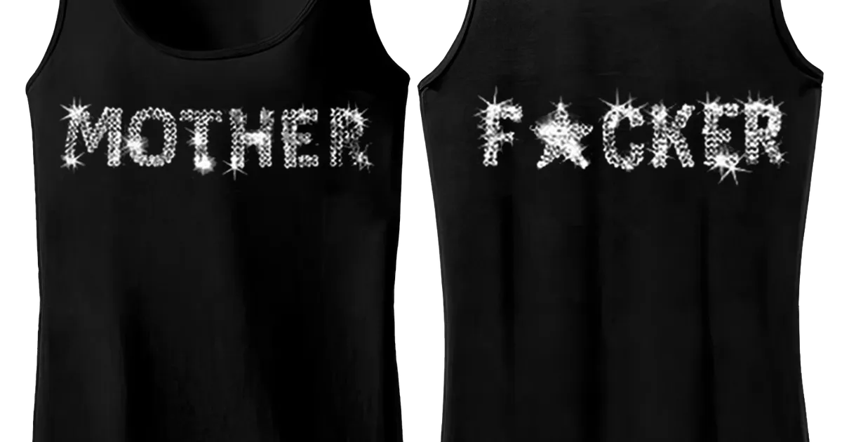 Madonna Mother F*cker Rhinestone Tank Top