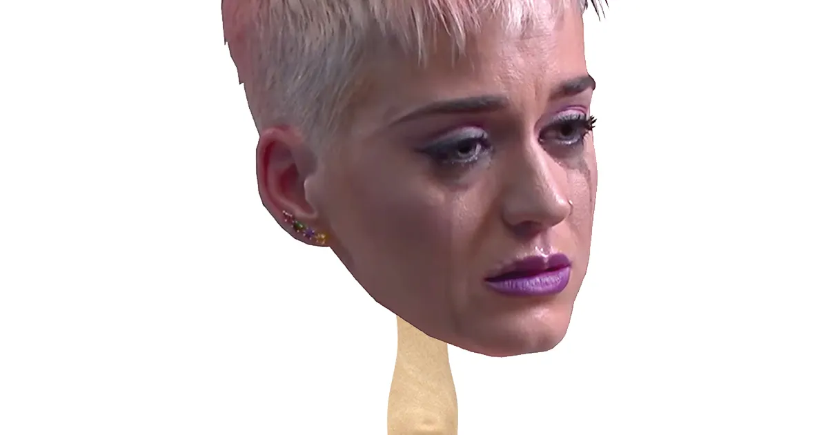 Katy Perry Witness Tour Crying Face Fan