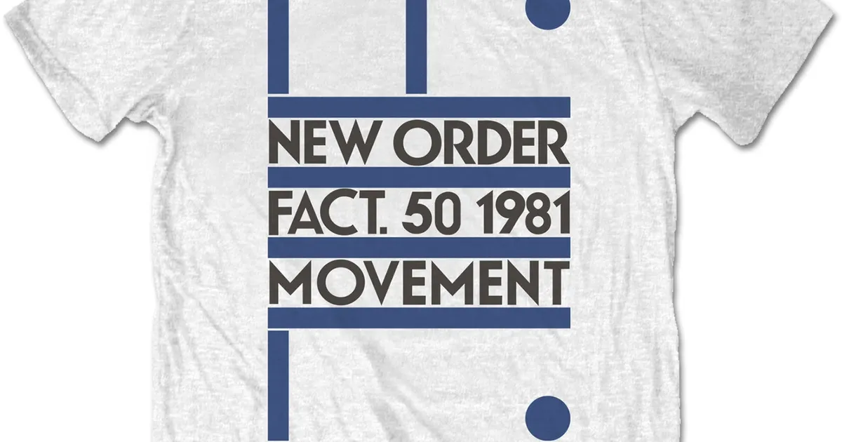 New Order - T-Shirt - New Order Movement White (Bolur)