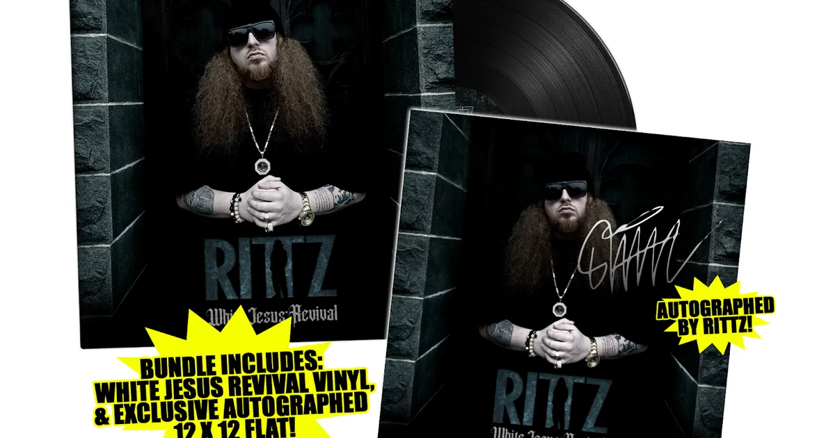 Rittz "White Jesus Revival" Double Vinyl and Autographed Flat Bundle