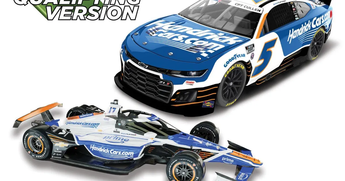 Hendrick Motorsports Kyle Larson 2025 H1100 HendrickCars.com Indy 500 ...