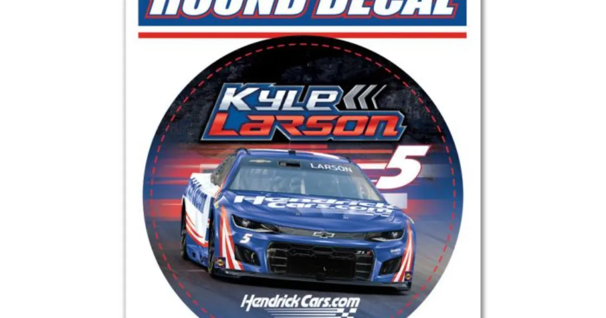 Hendrick Motorsports Kyle Larson #5 HendrickCars.com Round Vinyl Decal