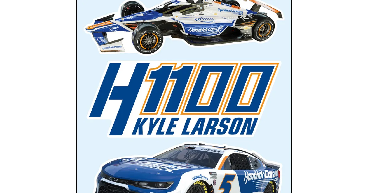 Hendrick Motorsports Kyle Larson #5 2025 HendrickCars.com H1100 3 Pack ...