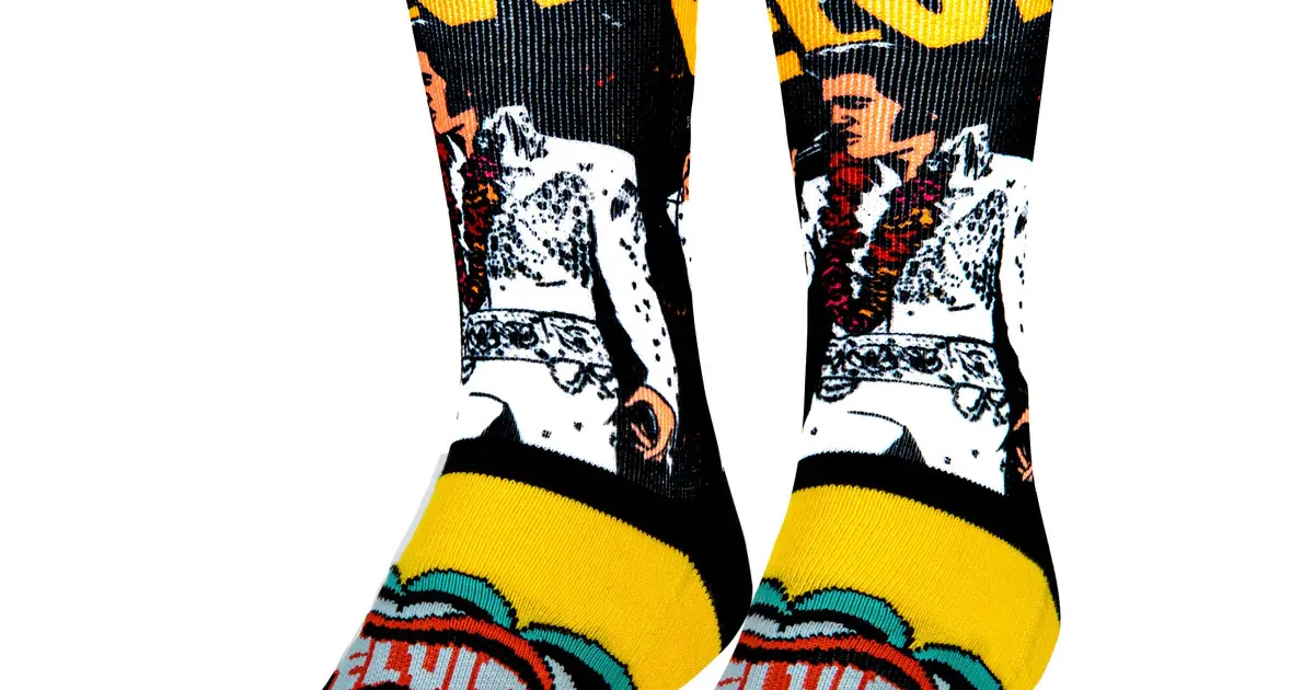 Elvis Presley Rock N Roll Socks