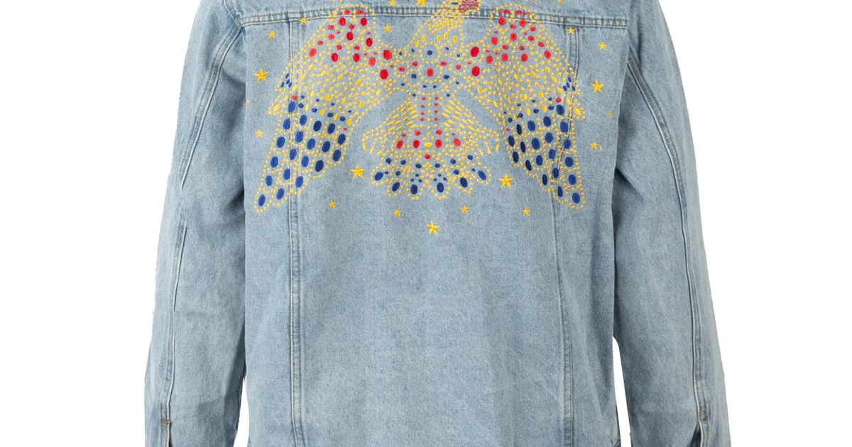 Elvis Presley EP American Eagle Embroidered Denim Jacket