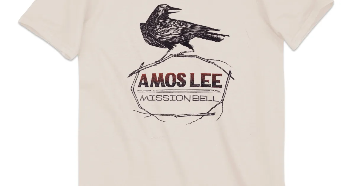 Amos Lee Mission Bell Crow T-Shirt - Cream