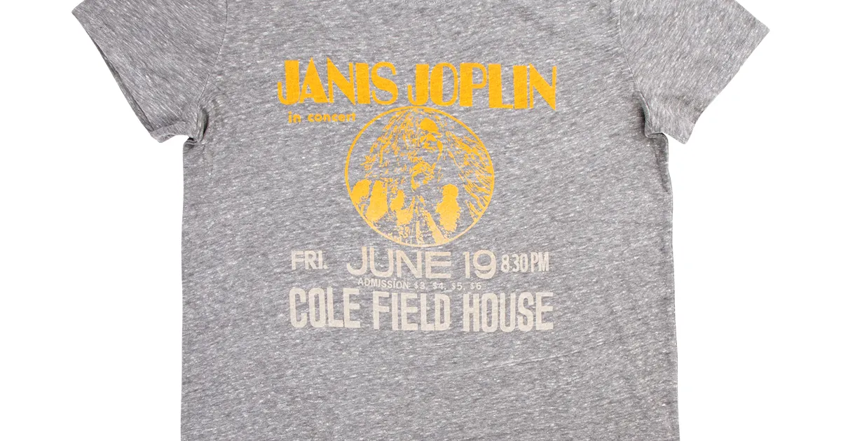 Janis Joplin Cole Field House T-shirt
