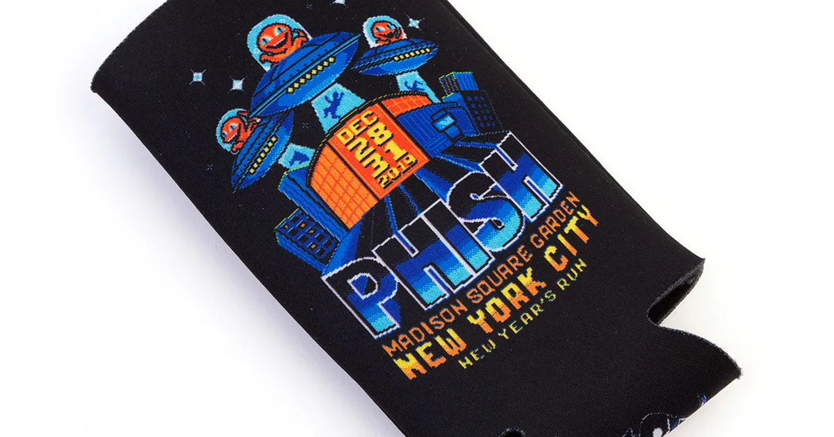 Phish 8-Bit Alien Invasion NYE 2019 Tall Boy Can Cooler