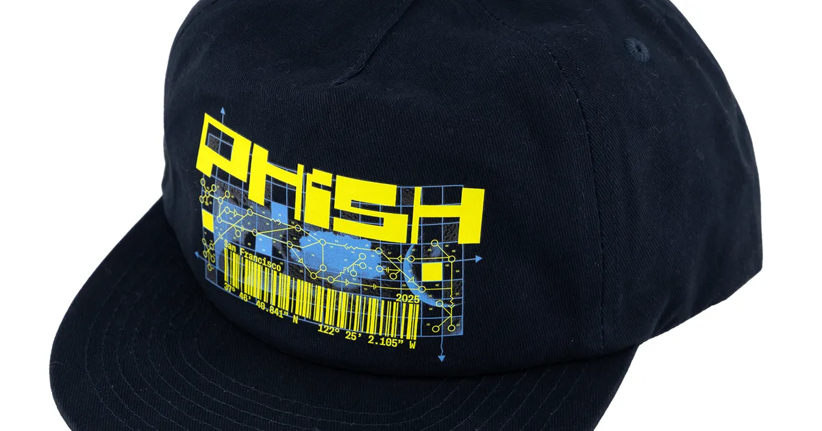 Phish Spring Tour 2025 San Francisco Barcode Hat