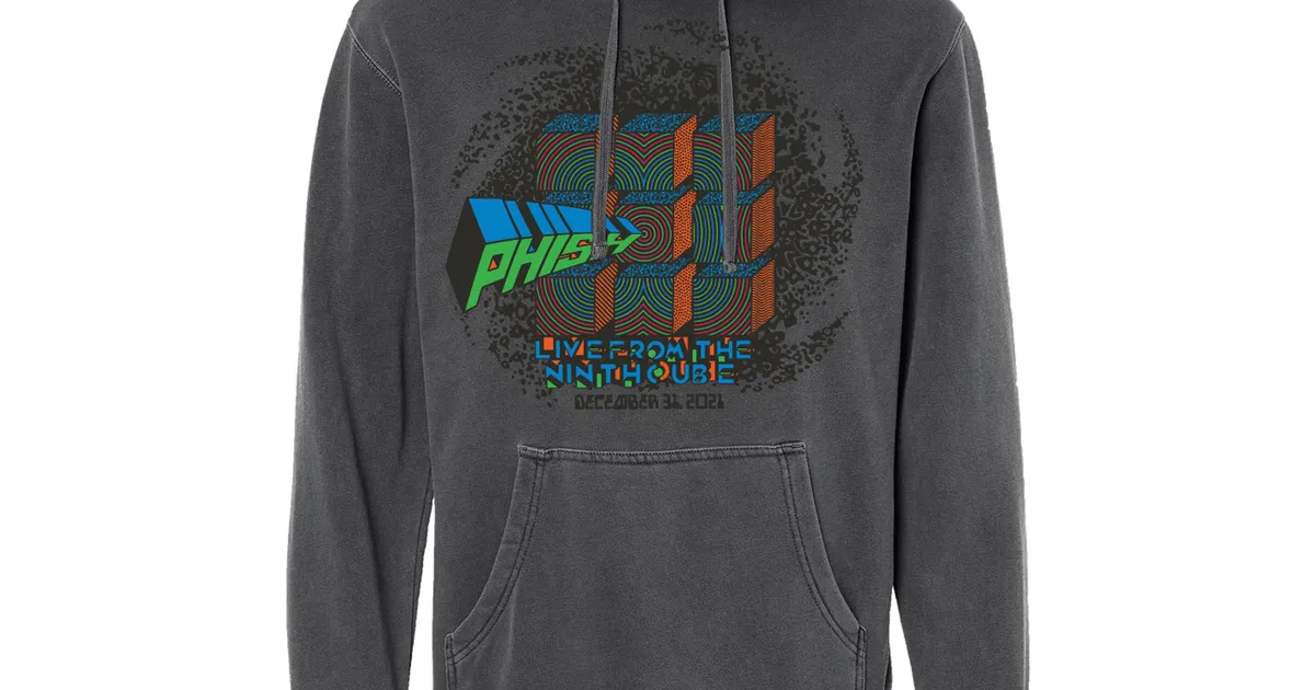 Phish Ninth Cube New Year’s Eve Pullover Hoodie on Pigment Black