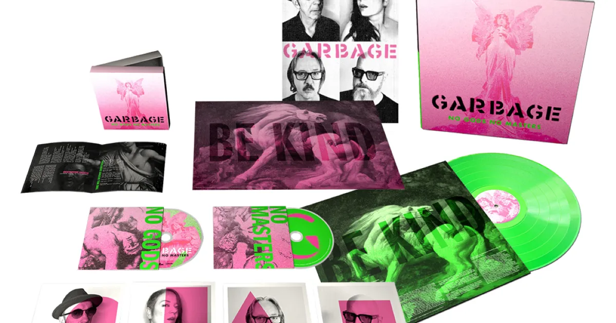 Garbage NO GODS NO MASTERS DELUXE CD + NEON GREEN VINYL