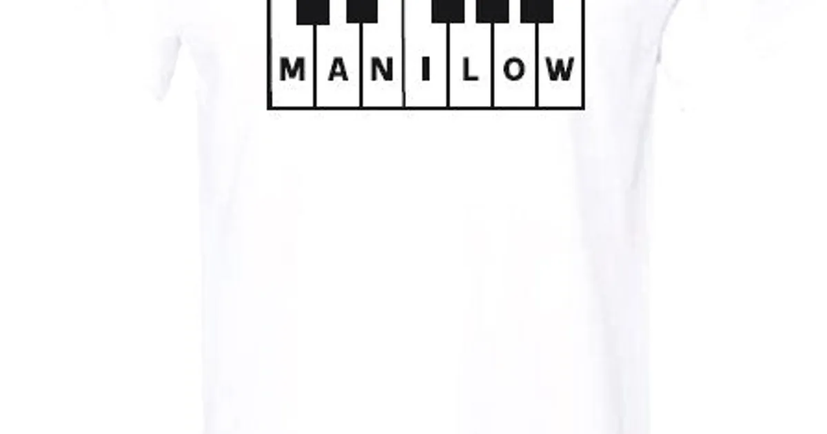Barry Manilow Manilow Piano White Tee