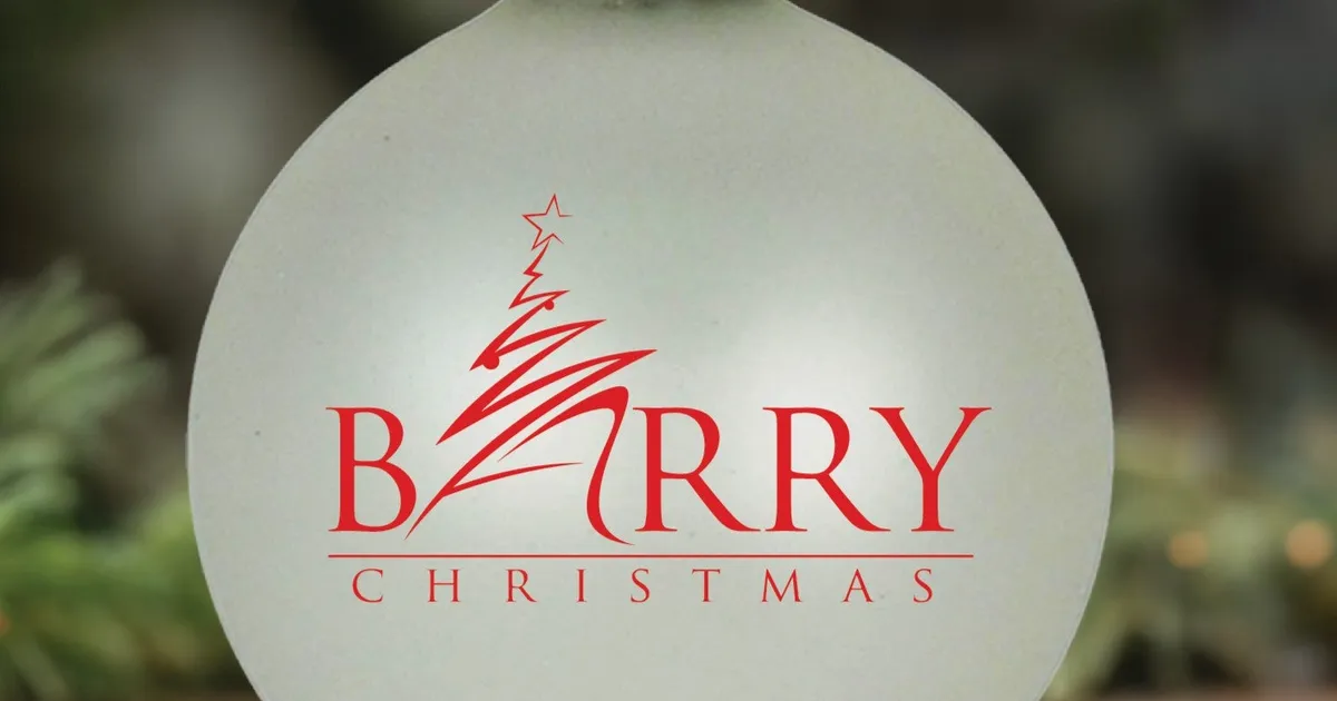 Barry Manilow Barry Christmas Ornament - Silver Pearl