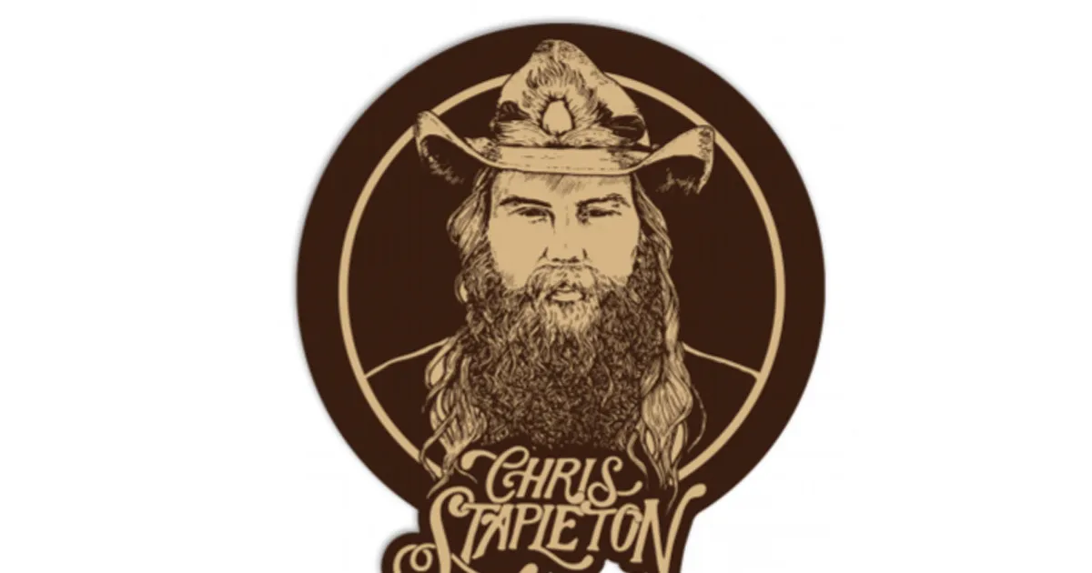 Chris Stapleton Stapleton Face Sticker