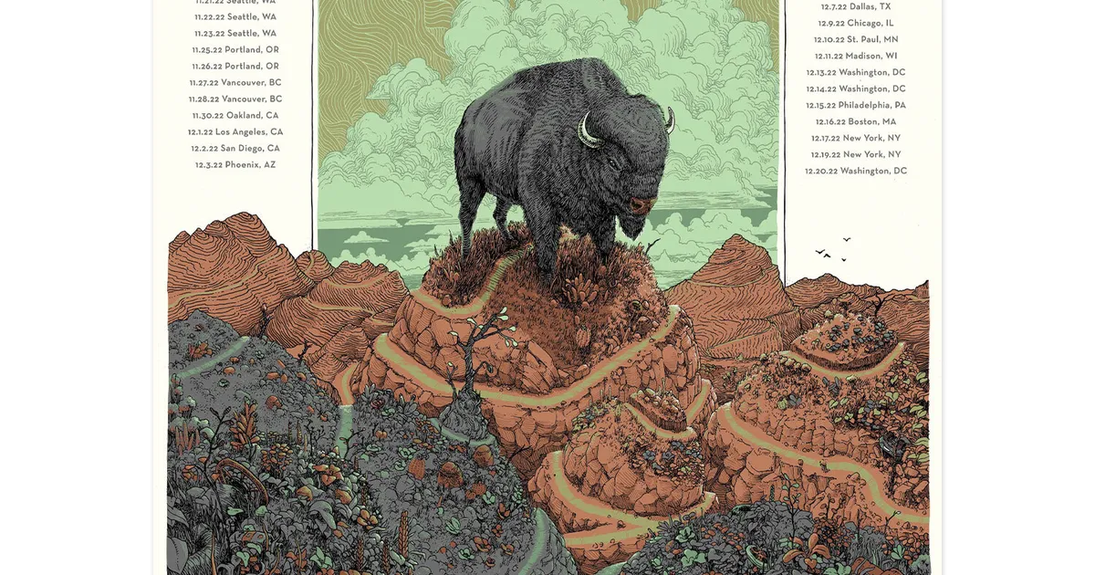 Modest Mouse Lonesome Crowded West Tour Poster