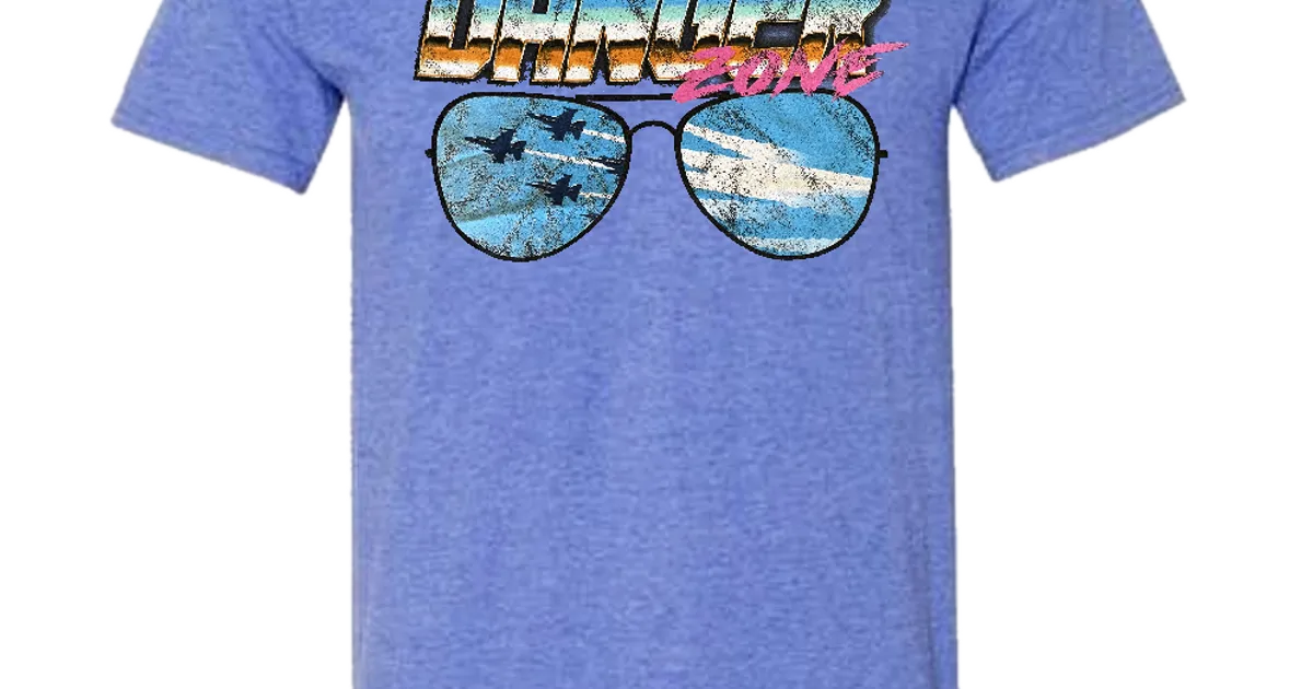 Kenny Loggins Heather Royal Danger Zone Tee