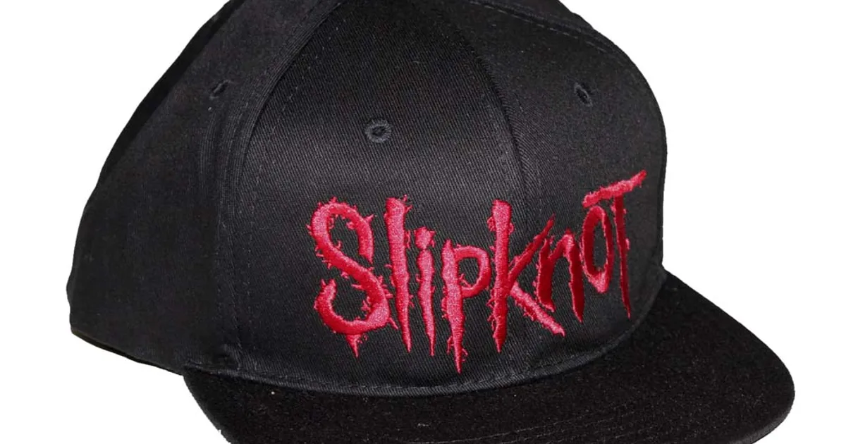 Slipknot Embroidered Logo Snap Back Hat
