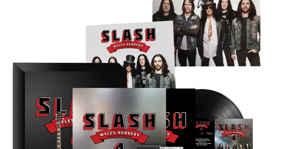 Slash 4 Vinyl Box Set & Signed Lithograph