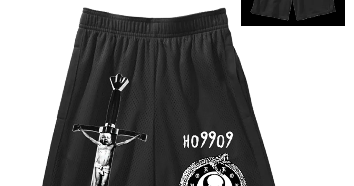 Ho99o9 DEATHKULT SHORTS
