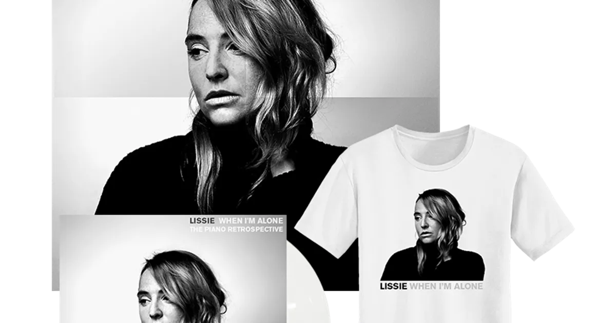 Lissie WHEN I'M ALONE: THE PIANO RETROSPECTIVE LP/TEE BUNDLE