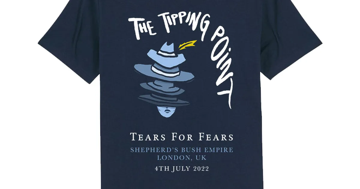 Tears For Fears SHEPHERDS BUSH EMPIRE 2022 NAVY EVENT TEE