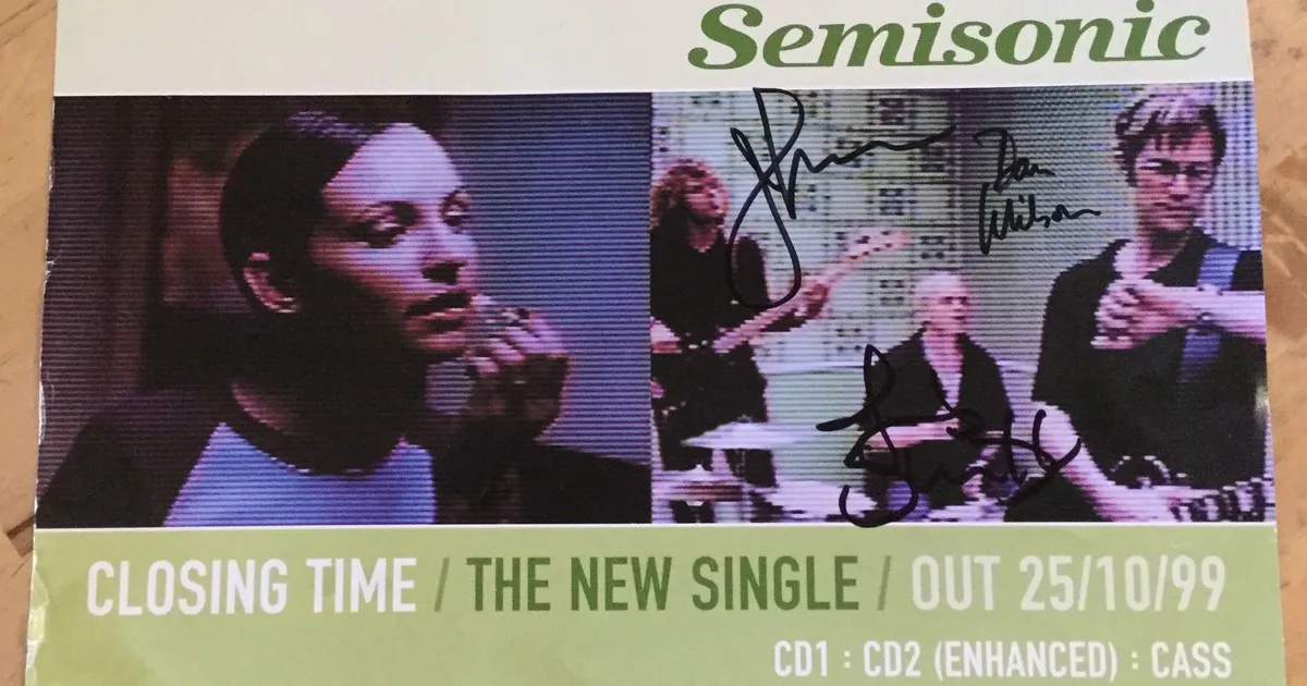 Semisonic “Closing Time” Poster Signed — Only 1 left in stock!