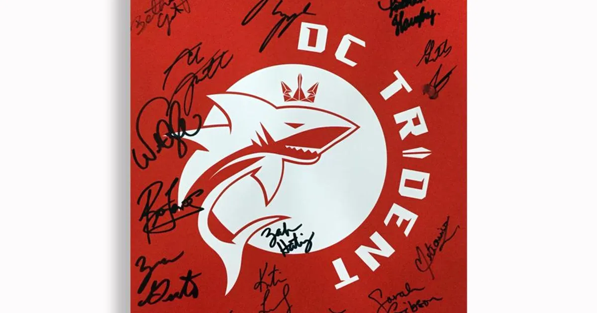 Dc Trident Signed Poster