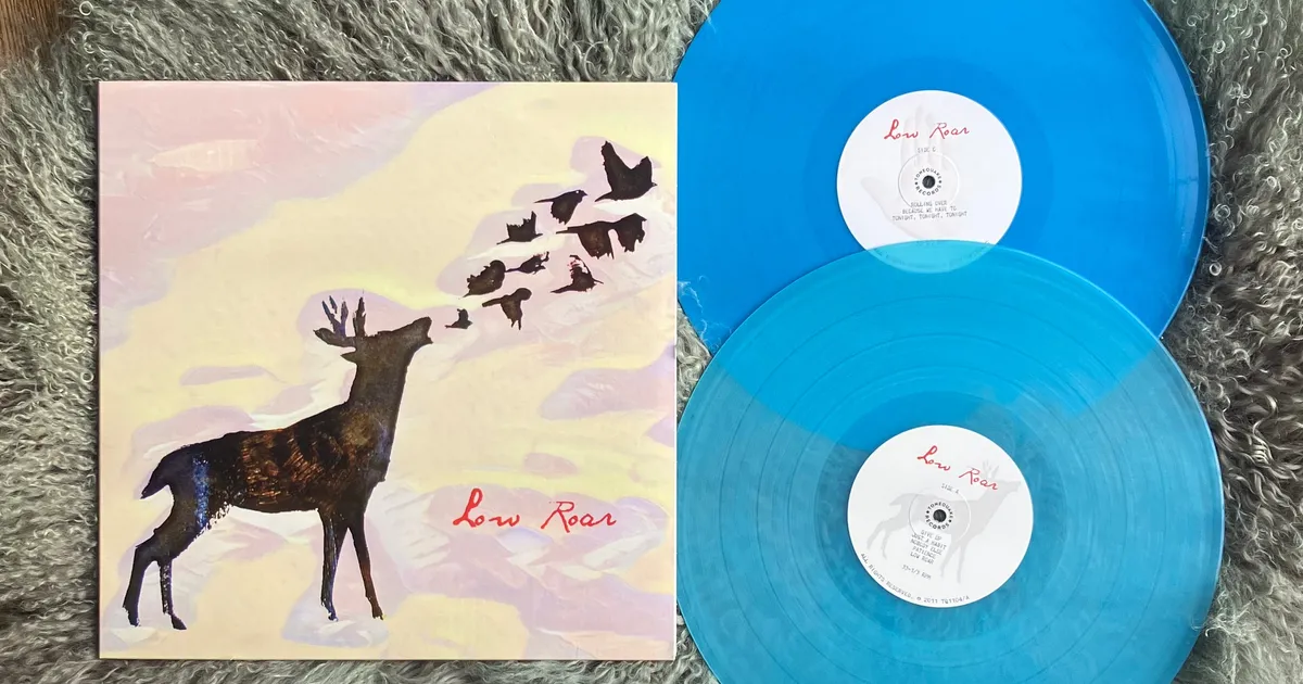 Low Roar - Self Titled Blue Ice Vinyl with Remixed Cover Art