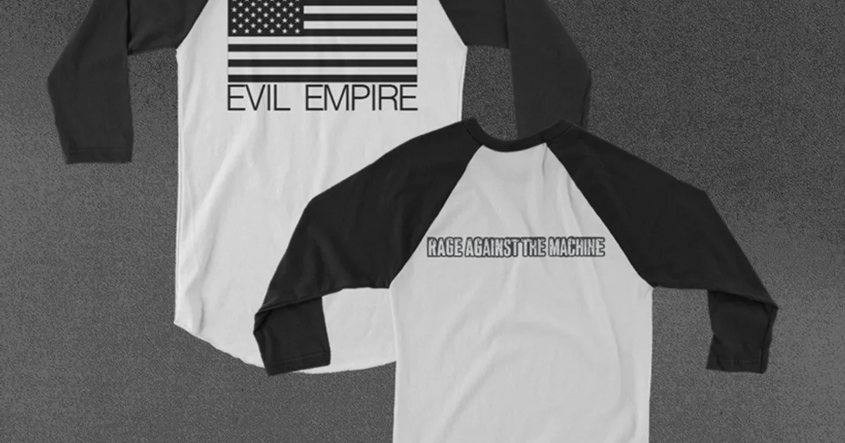 Rage Against The Machine Evil Empire Flag Raglan