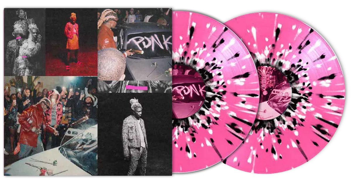Young Thug PUNK Vinyl - Alternate Cover, Pink w/Black & White Splatters