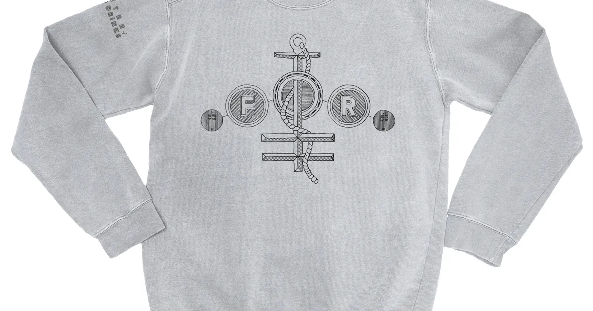 Frightened Rabbit Winter of Mixed Drinks Anniversary Sweatshirt Grey