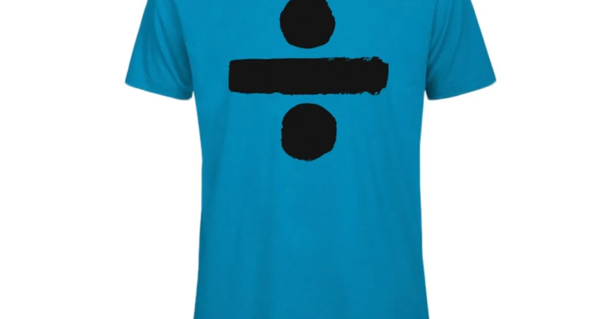 Ed Sheeran Blue '÷' Tee