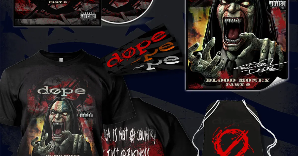 Dope Blood Money Part Zero CD & Shirt Bundle