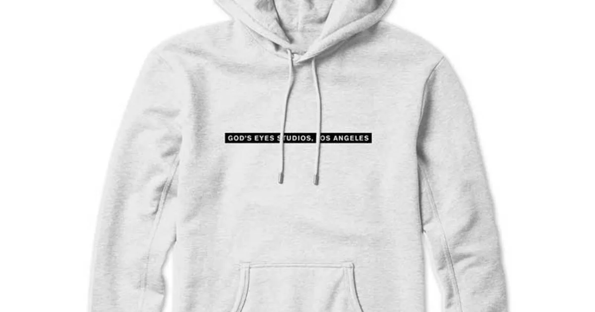 Calvin Harris GOD'S EYES STUDIOS' WHITE PULLOVER