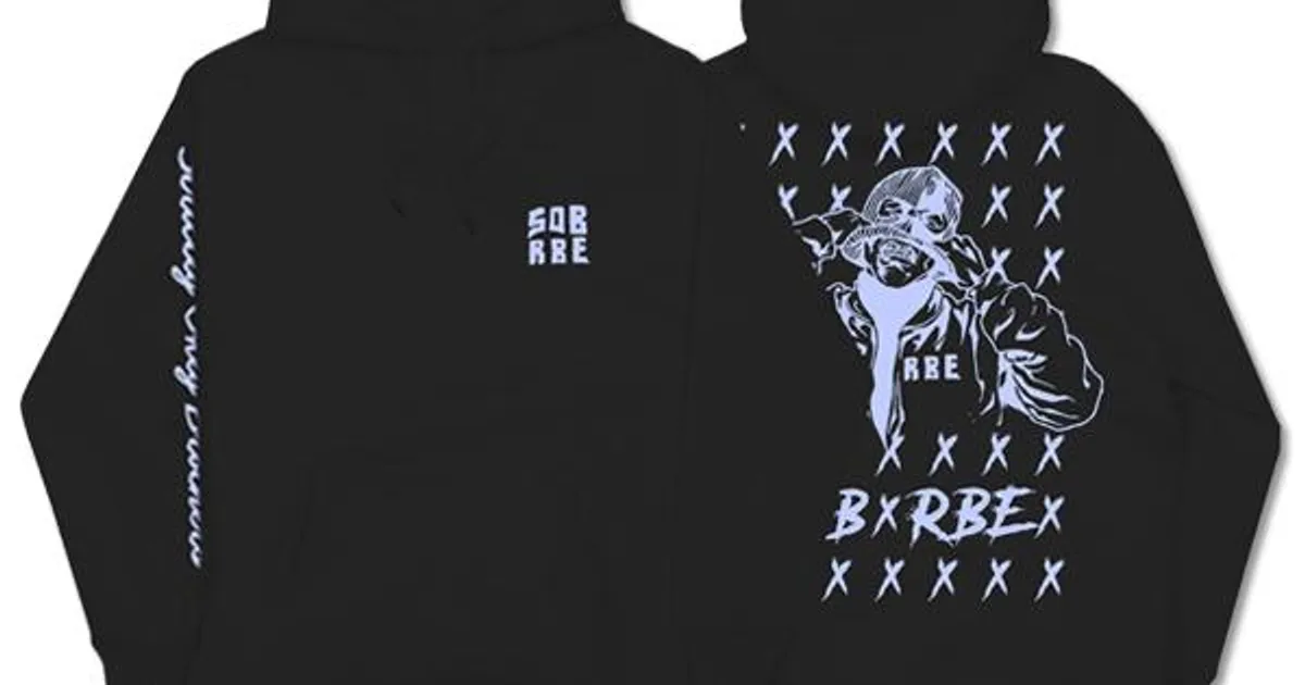 SOB X RBE BALACLAVA PULLOVER HOODIE - BLACK