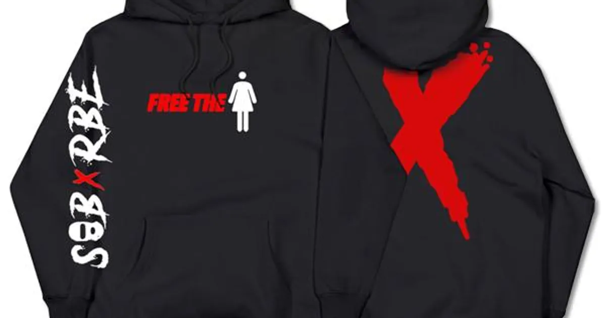 SOB X RBE FREE THE XXXXX PULLOVER HOODIE - BLACK